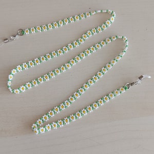 Daisy Flower Glasses Chain, Sunglasses Lanyard, Daisy Necklace, Beaded ...