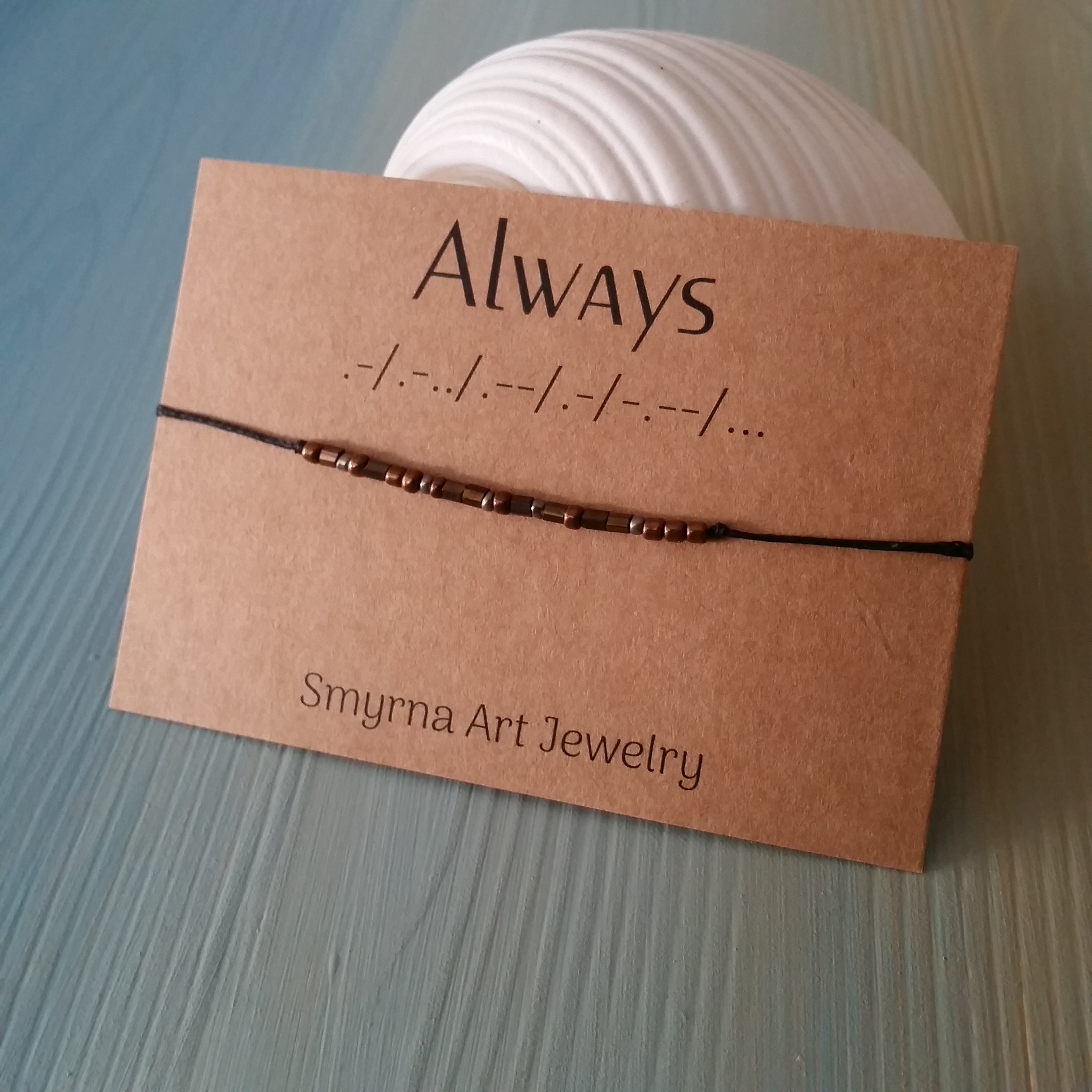 Always Morse Code Bracelet, Morse Code Bracelet, Personalized Bracelet ...