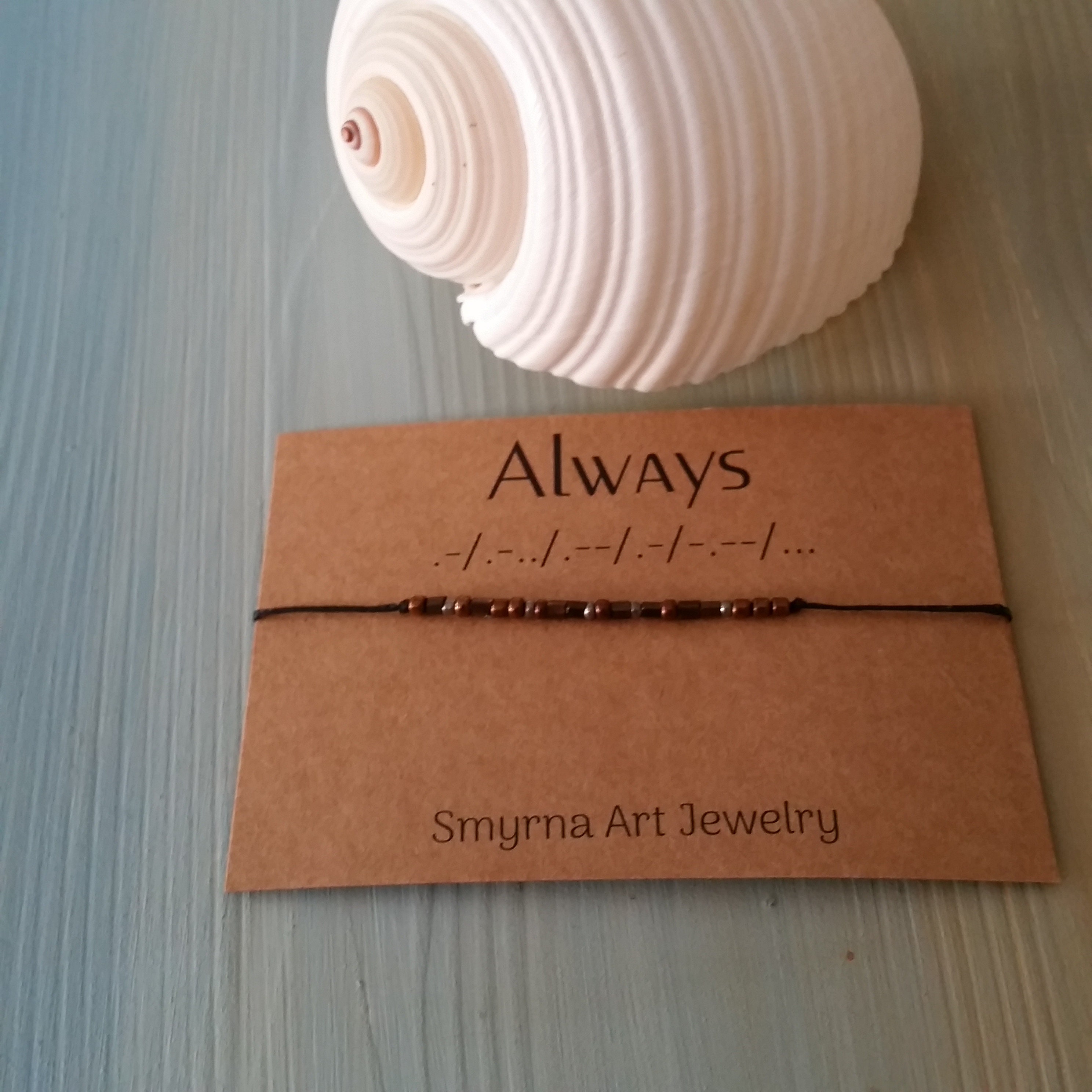 Always Morse Code Bracelet, Morse Code Bracelet, Personalized Bracelet ...