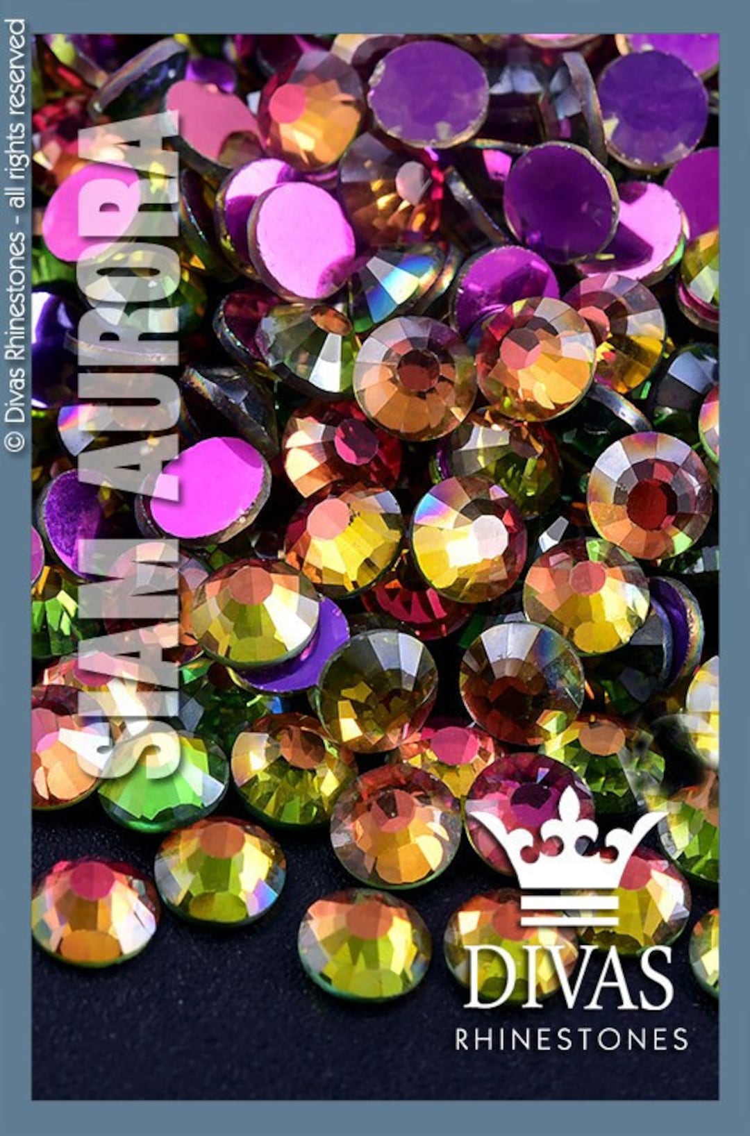 AURORA RHINESTONES - Divas Rhinestones Eltanin Rose #2020 Glass Crystal ...