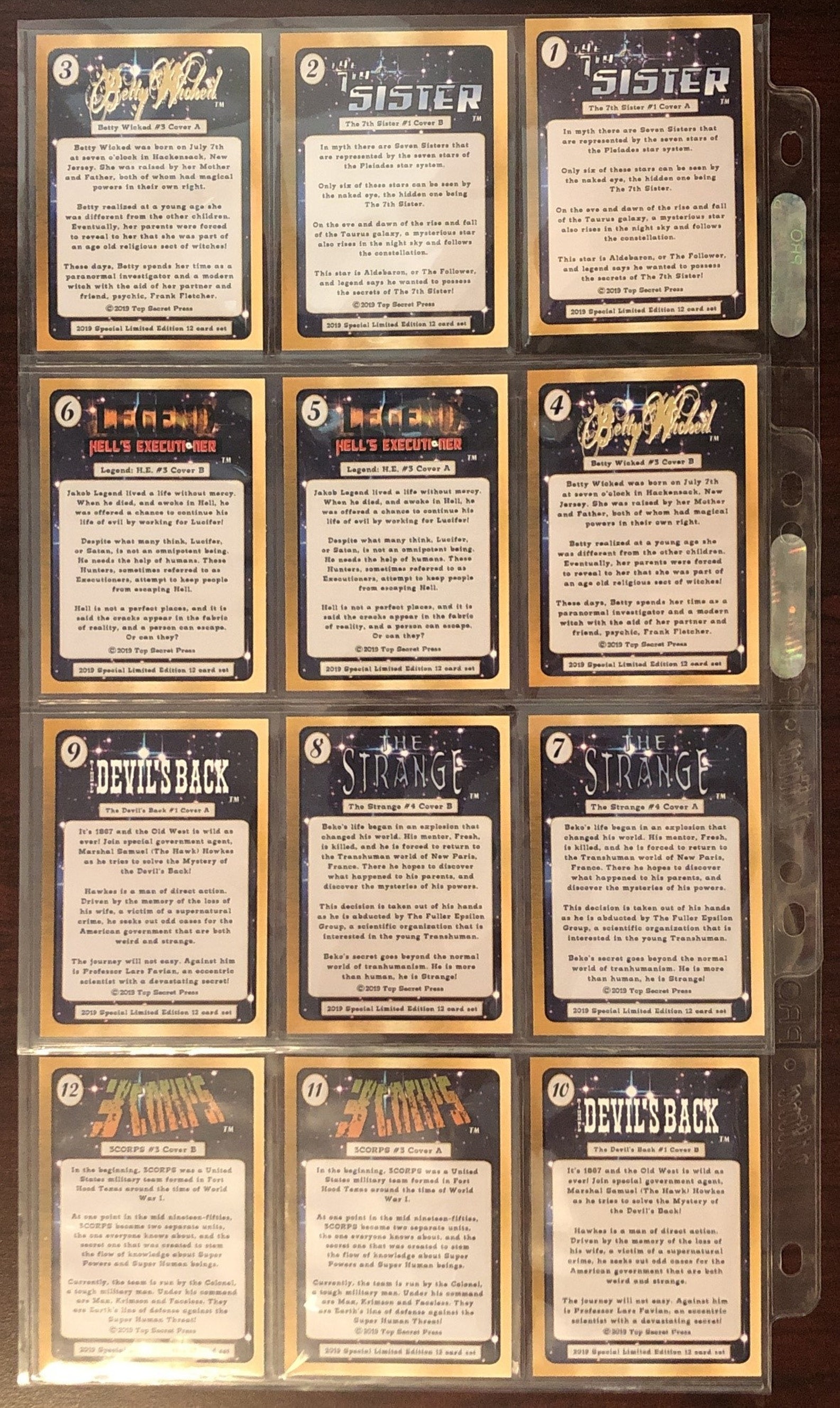 Trading Card Set #2 ~ Top Secret Press - Etsy