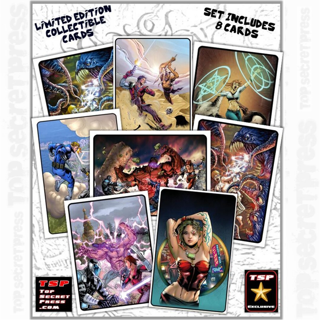 Trading Card Set 1 Top Secret Press - Etsy