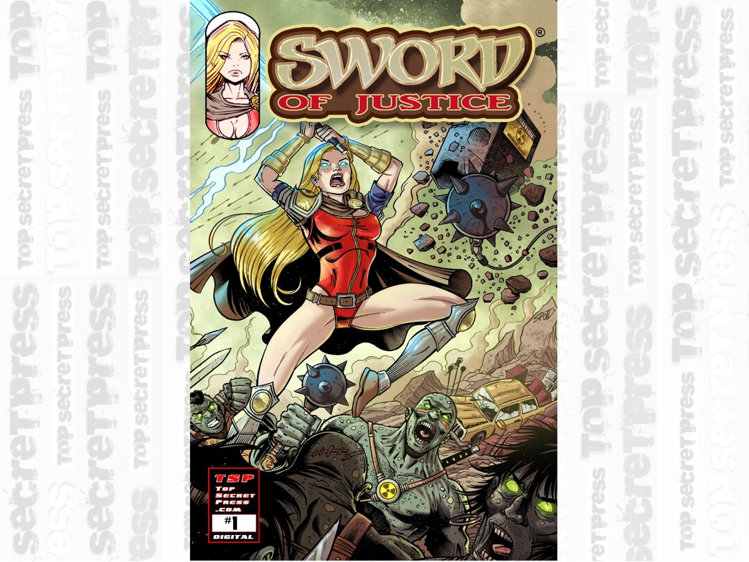 Sword of Justice #1 ~ Digital Comic Regular Cover - Etsy
