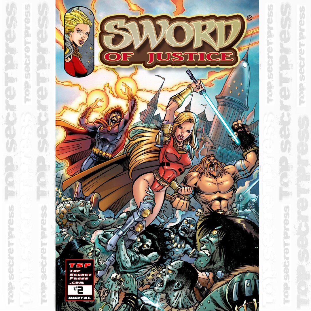 Sword of Justice 2 Digital Comic Regular Cover - Etsy