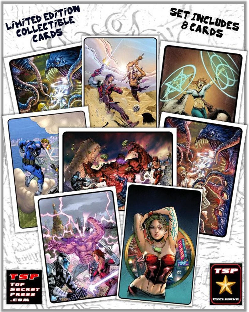 Trading Card Set 1 Top Secret Press - Etsy
