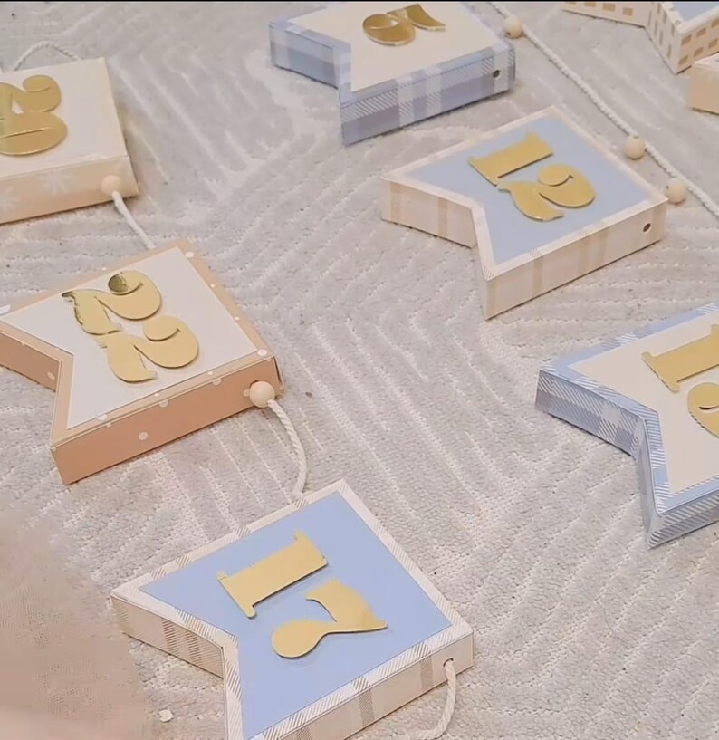 Flag-shaped Box - Advent Calendar - Digital File - SVG - PDF - Etsy