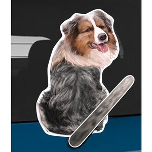 Australian Shepherd Dog Rear Window Wiper Wagging Tail Sticker - Etsy