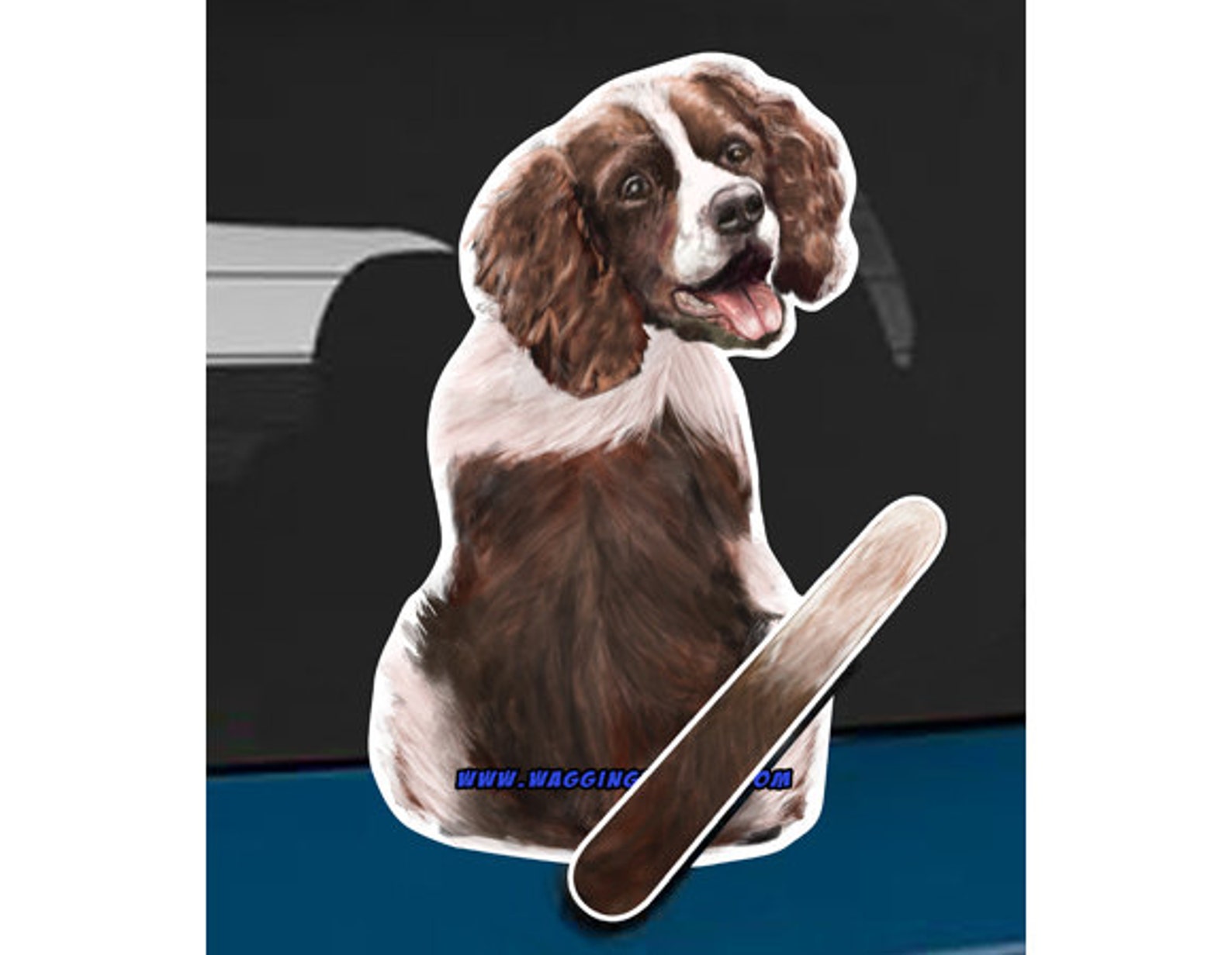 English Springer Spaniel Rear Window Wiper Wagging Tail Sticker - Etsy