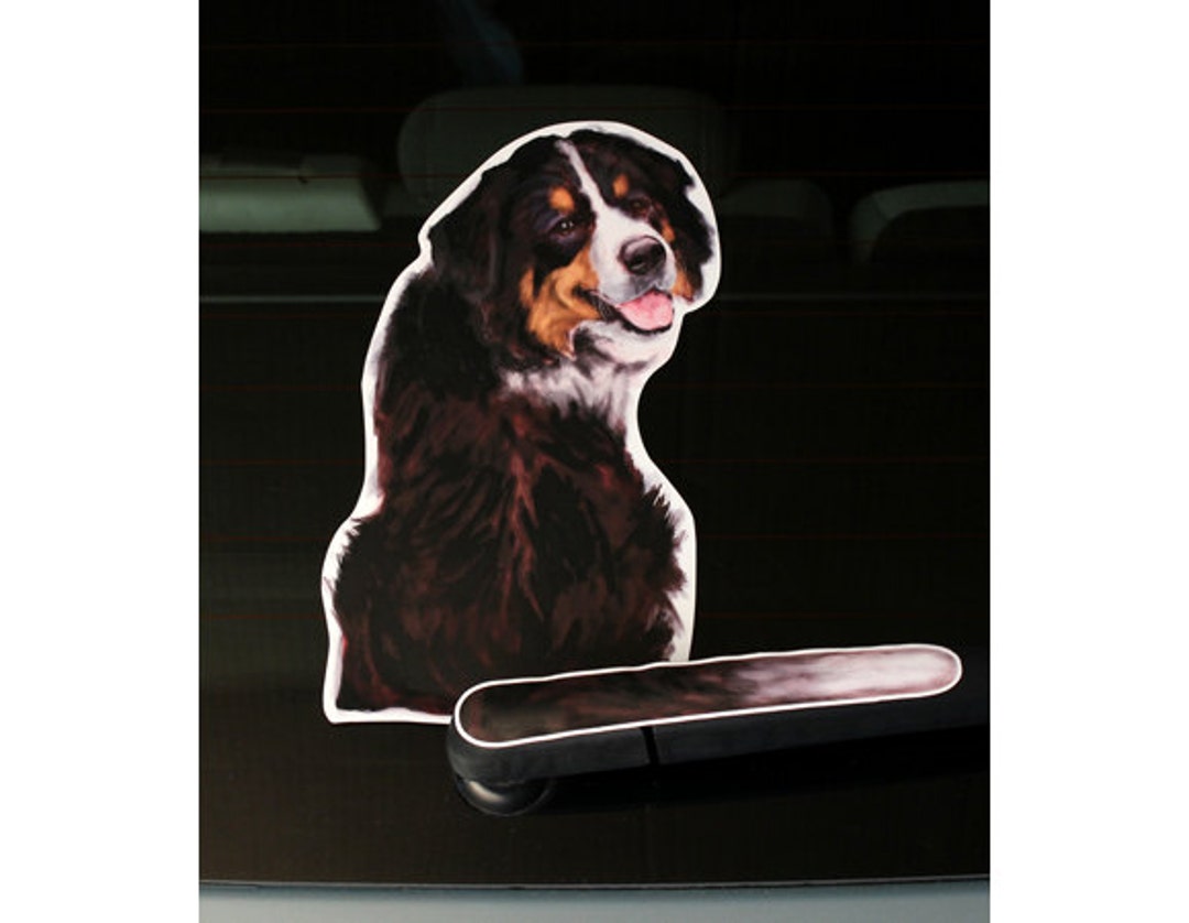 Bernese Mountain Dog Rear Window Wiper Wagging Tail Sticker - Etsy Canada
