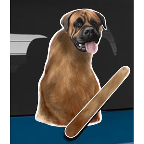 Rear Window Wiper Dog Decal - Etsy