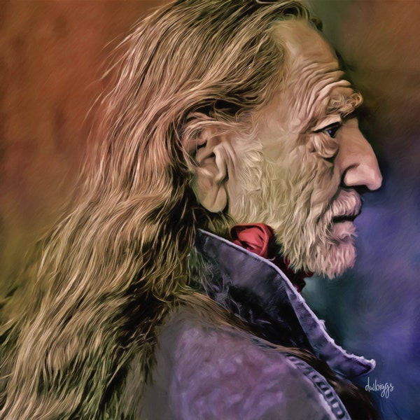 Willie Nelson Art - Etsy