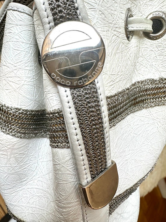 Collectors 1960s iconic Paco Rabanne white silver mes… - Gem