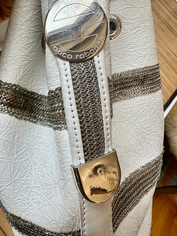 Collectors 1960s iconic Paco Rabanne white silver mes… - Gem