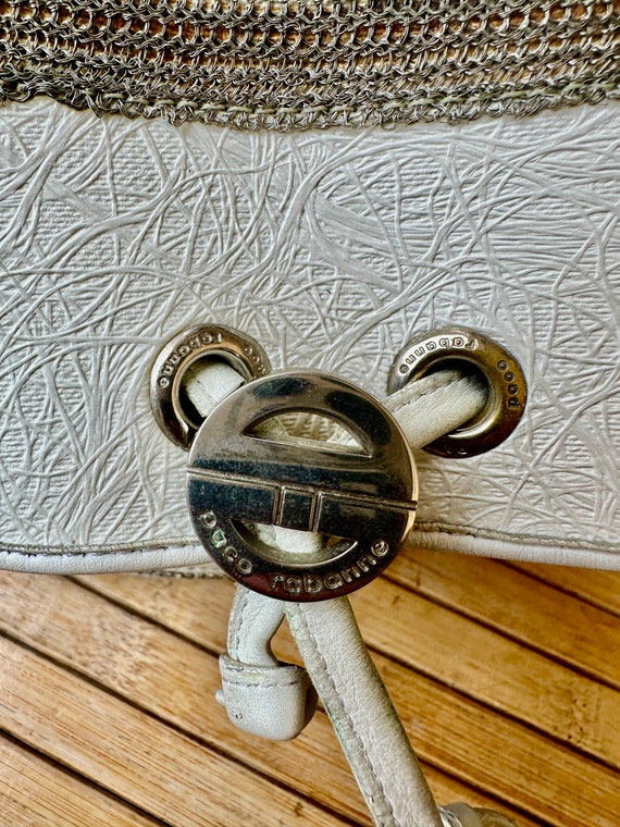 Collectors 1960s iconic Paco Rabanne white silver mes… - Gem