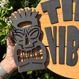 TIKI VIBES Wooden Sign - Etsy