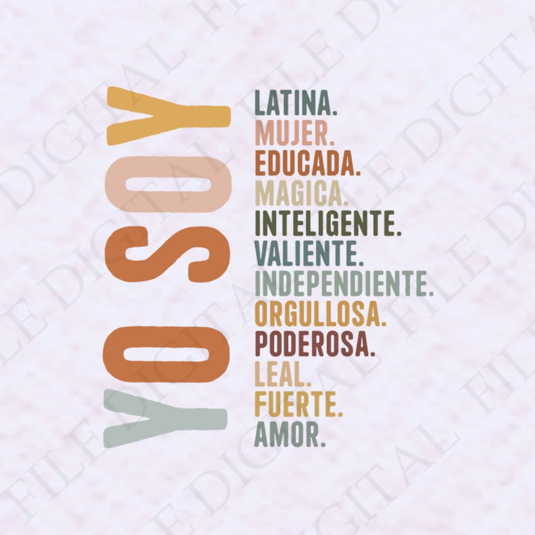 Yo Soy Shirt Png Mujer Latina Shirt Png Educada Magica - Etsy