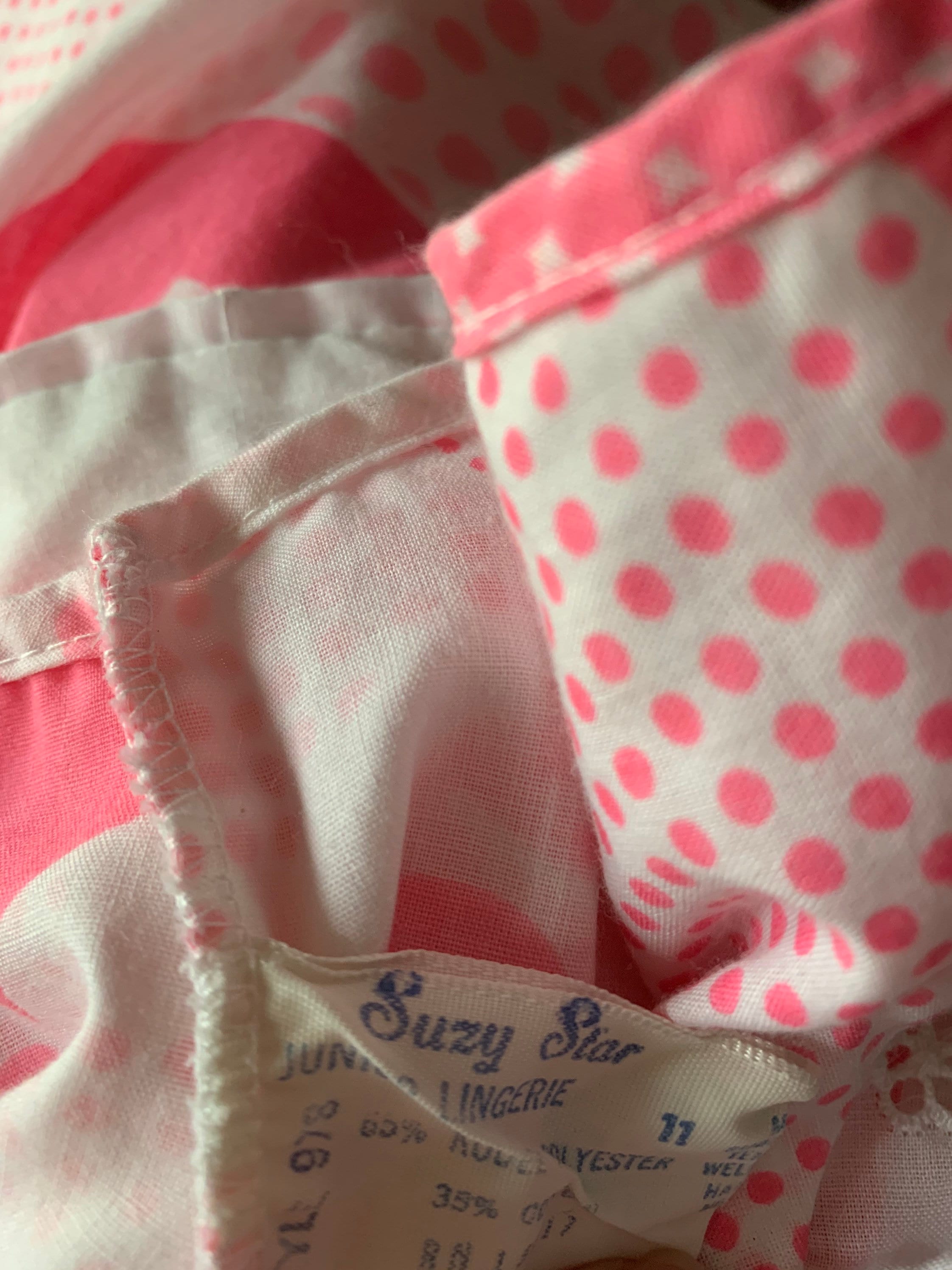 60s Suzy Star Nightgown Psychedelic Pink Dress Vintage Pink | Etsy