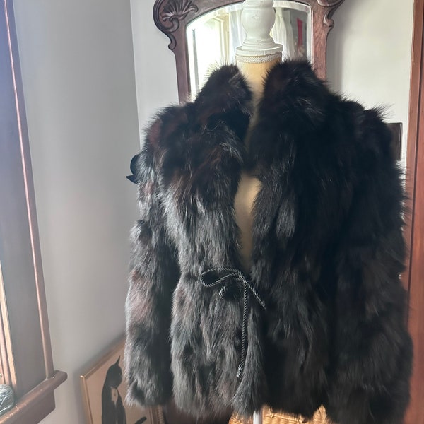 80s Fox Fur Coat - Etsy