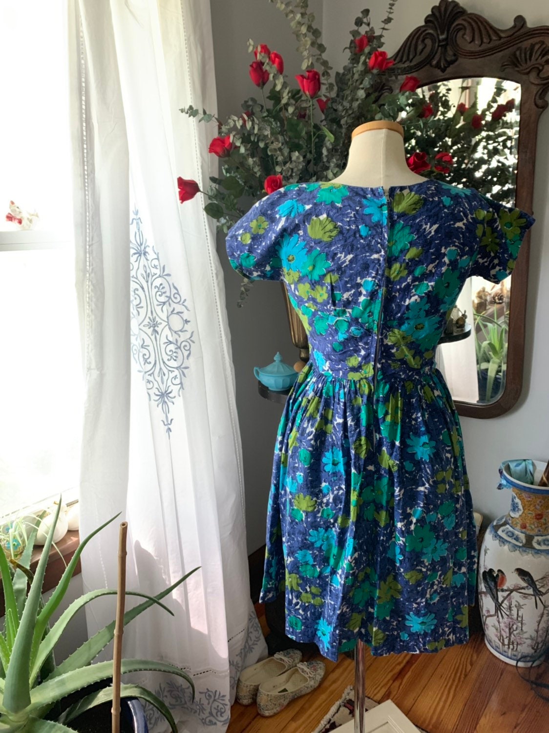 50s Summer Dress Vintage Summer Dress Spring Dress Size | Etsy