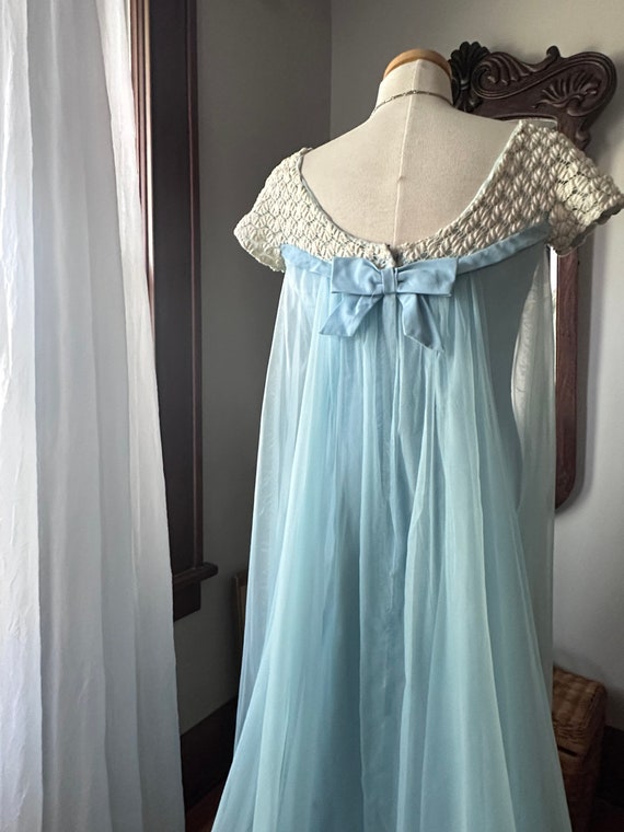 1960s Blue Formal Dress, 60s Blue Prom Dress, Vintage… - Gem