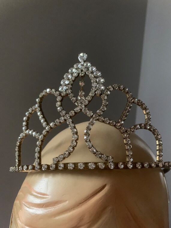 Vintage Rhinestone Tiara, Diamond Rhinestone Studded … - Gem