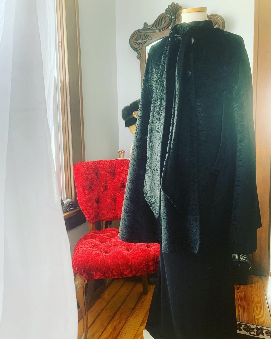 Vintage Black Velvet Cape 1960s Black Velour Cape 60s Black - Etsy