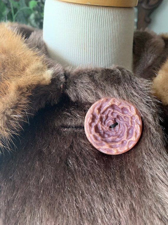 Faux Fur Teddy Coat, 50s Faux Fur Brown Coat, 60s Swi… - Gem