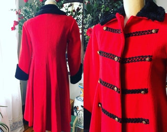 Red Princess Coat - Etsy