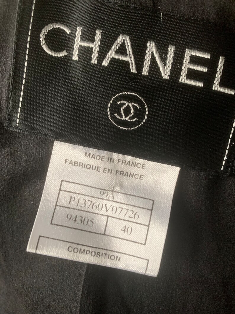 Vintage Chanel Blazer, Early 2000s Chanel Jacket, Black Wool Coco ...