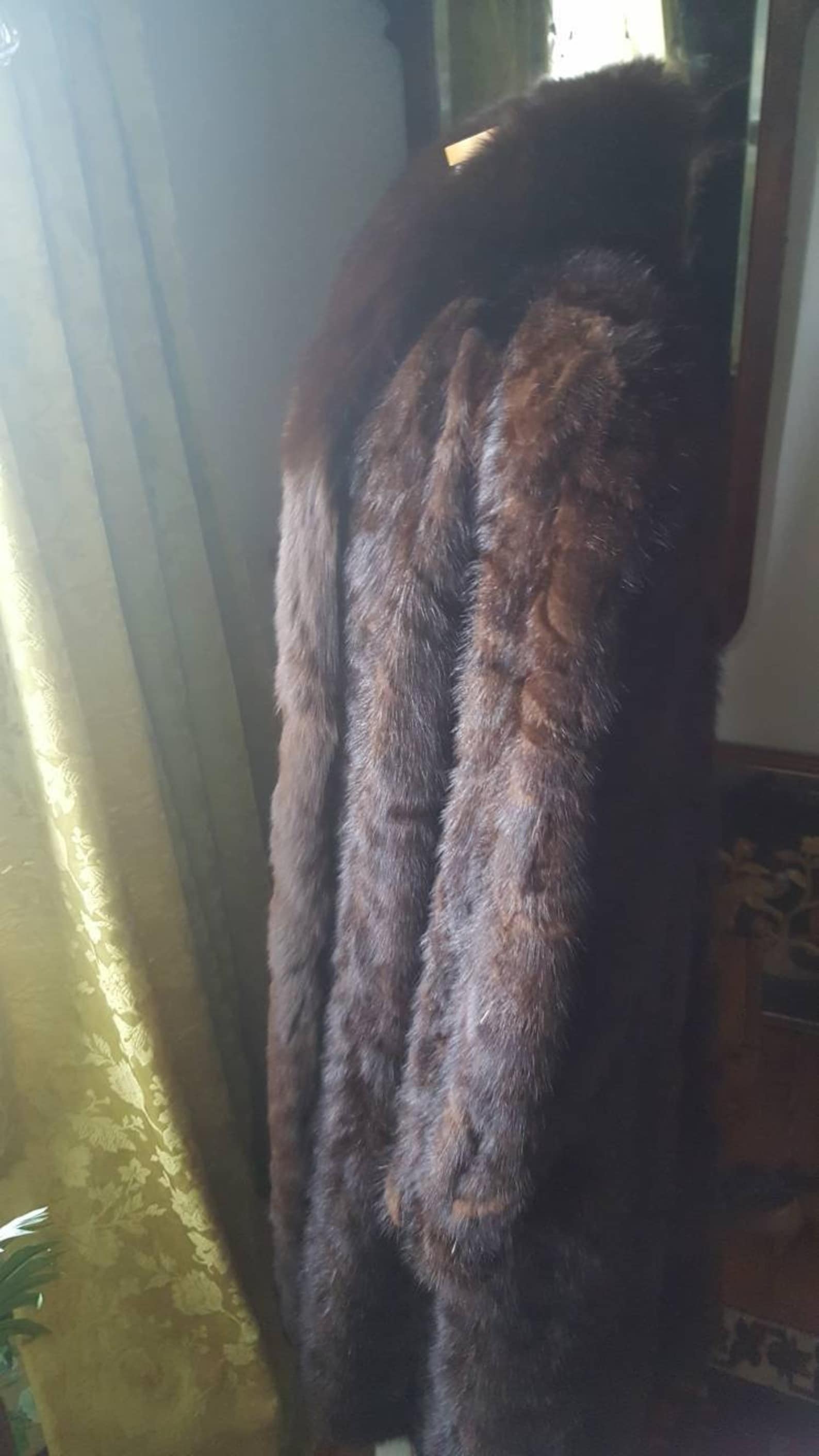 Full Length Ranch Mink Coat Vintage Long Mink Coat Size - Etsy