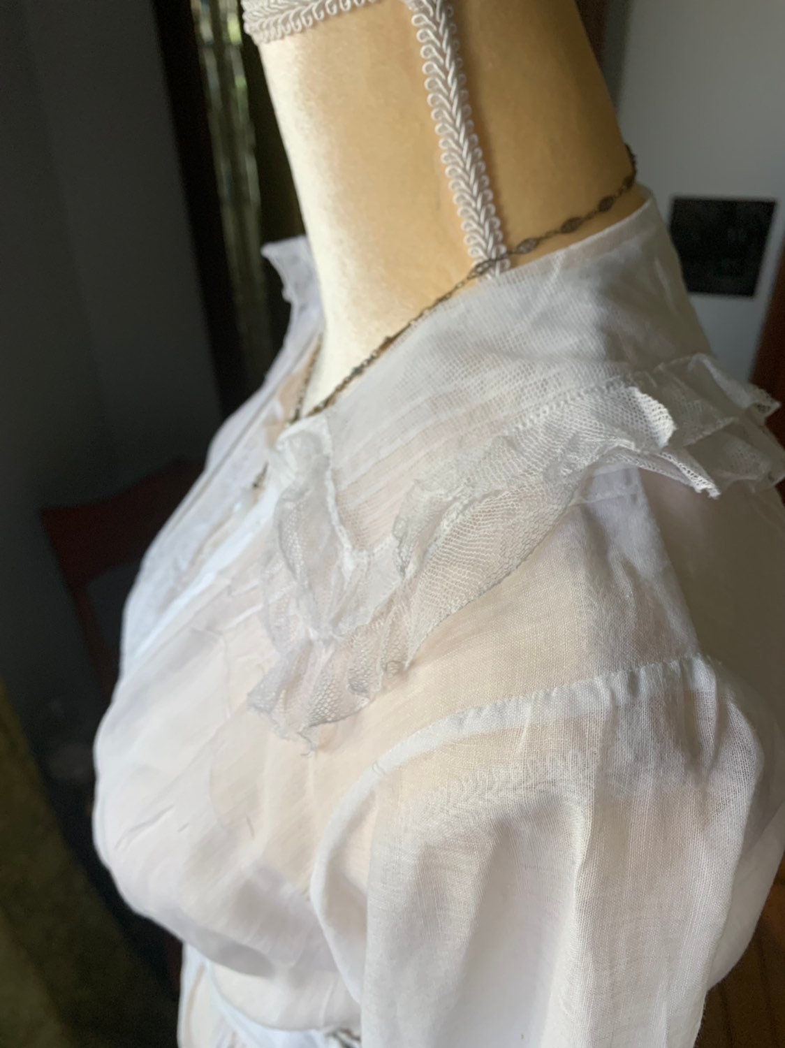 Victorian White Dress Edwardian White Dress Vintage Wedding | Etsy