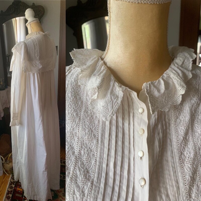 Victorian 1800s Night Gown - Etsy
