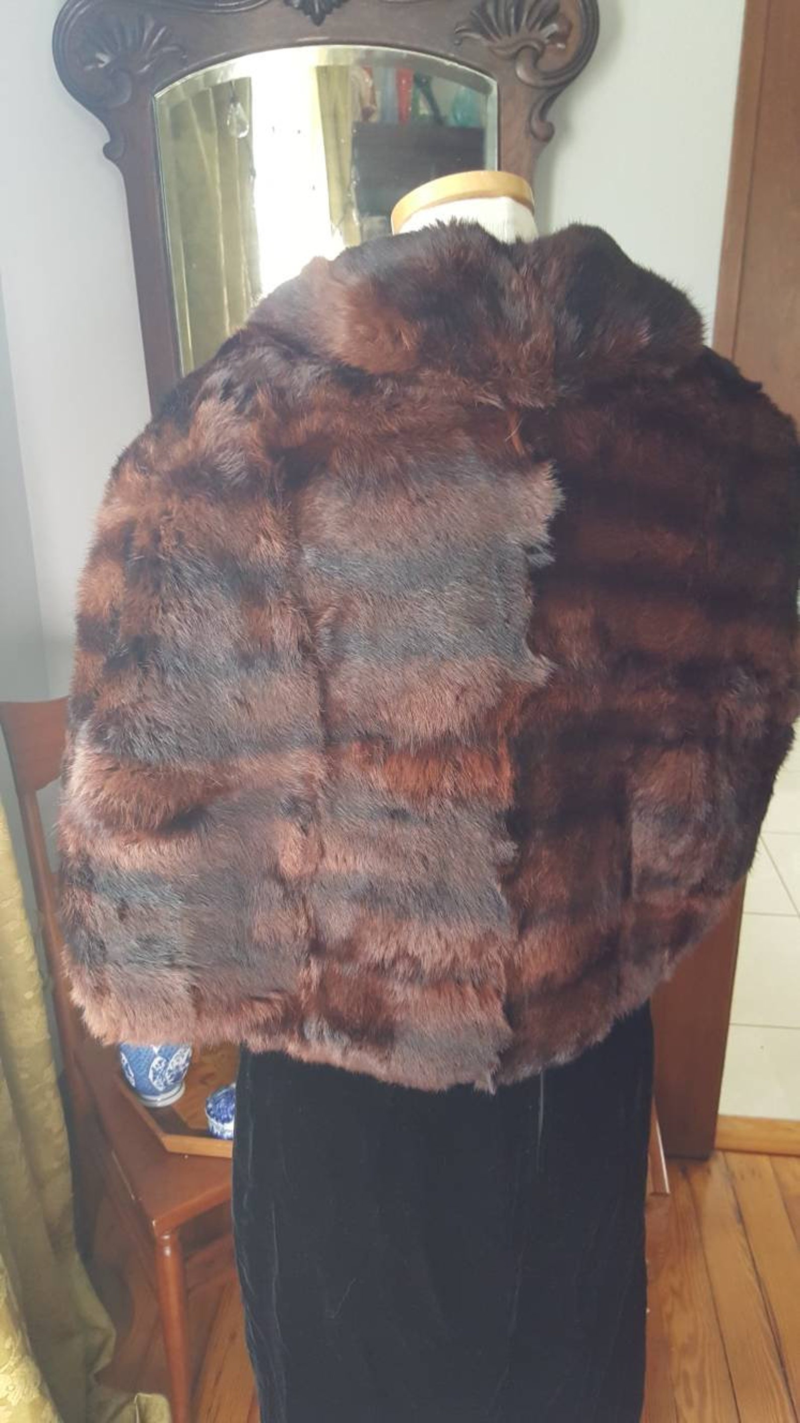 Vintage Mink Capelet 50s Fur Bridal Cape Vintage Fur Winter - Etsy