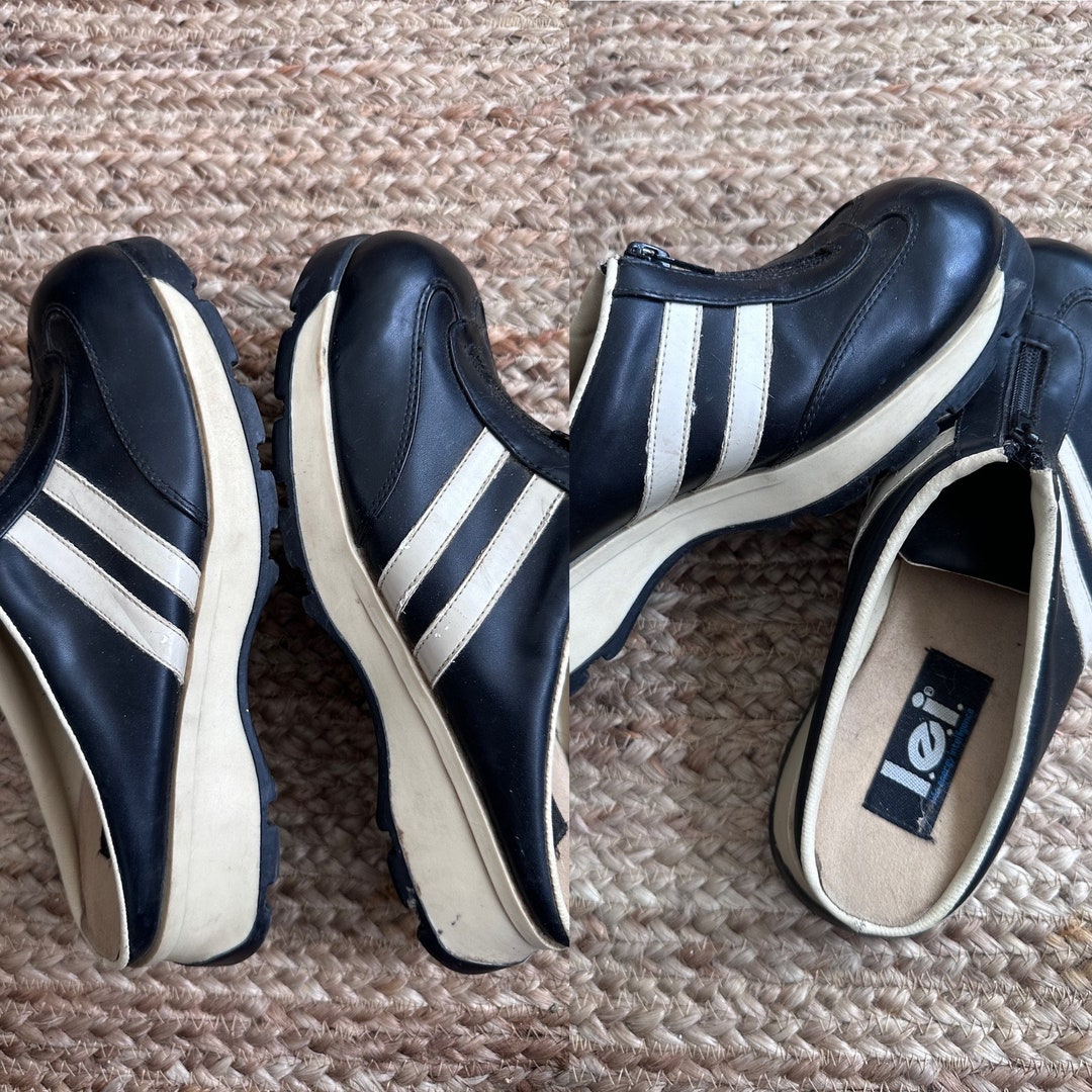 90s Sneaker Mules, 1990s Chunky Sneaker Mules, Rave Girl Sneakers ...