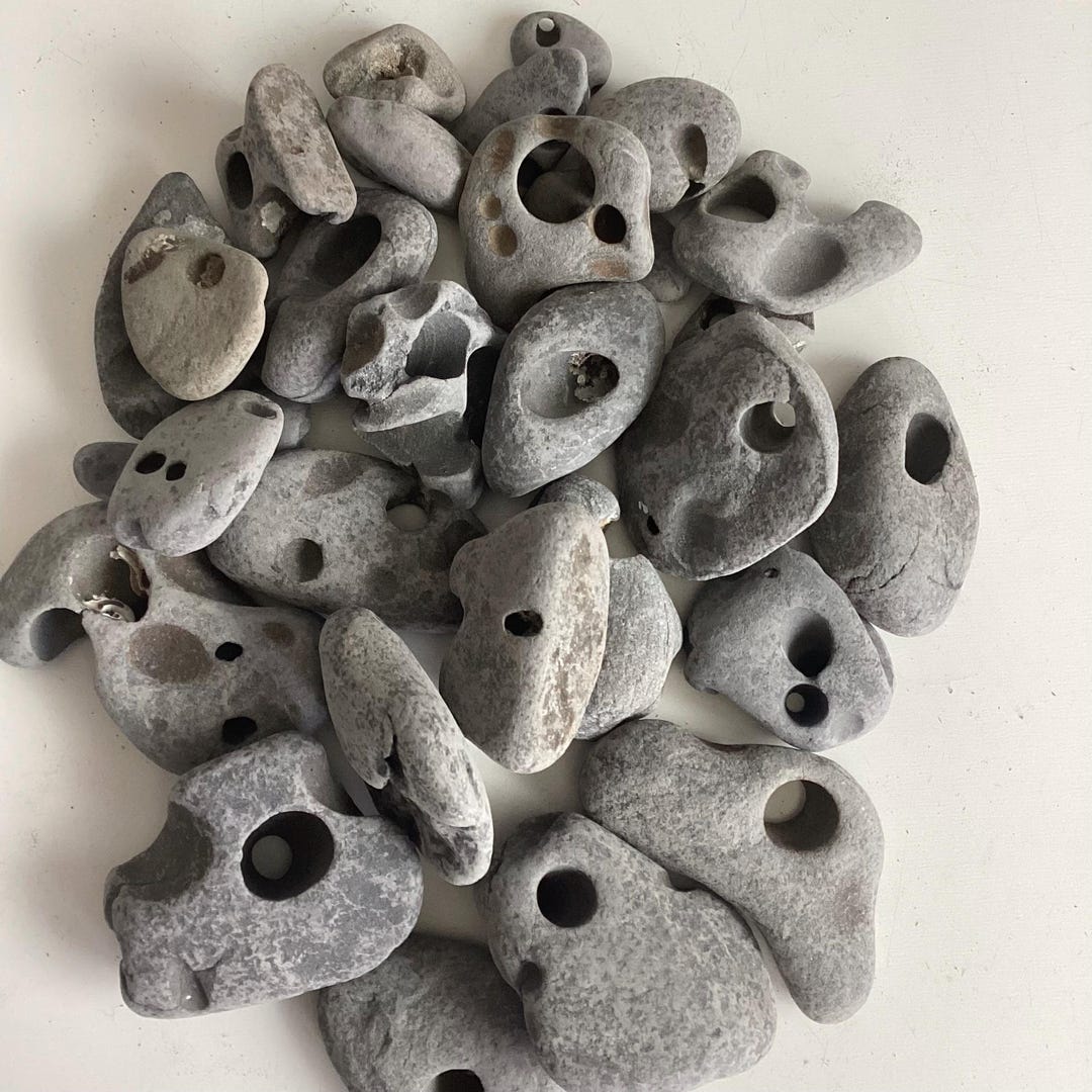 Hag Stones Bulk | 30 Adder Flint Stones | Rocks With Holes | Bohemian ...