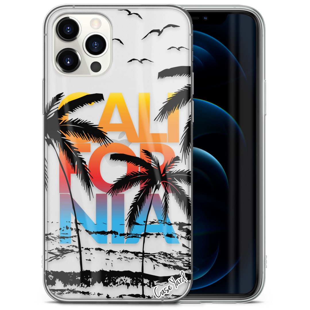 IPhone Clear Case, California Palm Tree iPhone 15 14 13 12 11 Plus Pro ...