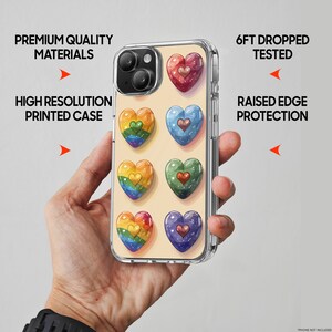 IPhone Clear Case, Pride Month Rainbow iPhone 15 14 13 12 11 Plus Pro ...
