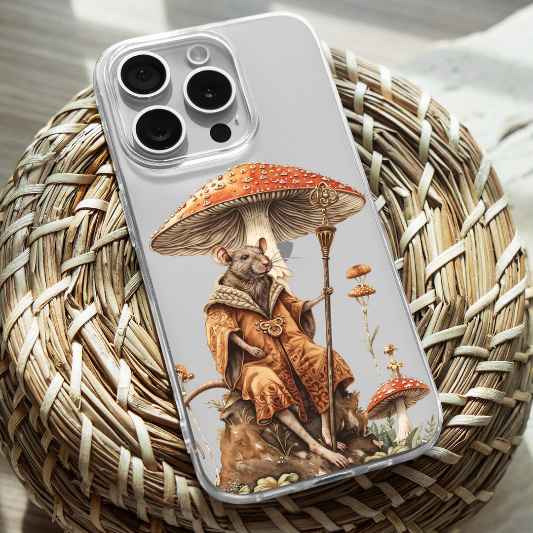 IPhone Clear Case, Mouse Cottagecore iPhone 15 14 13 12 11 Plus Pro Max ...