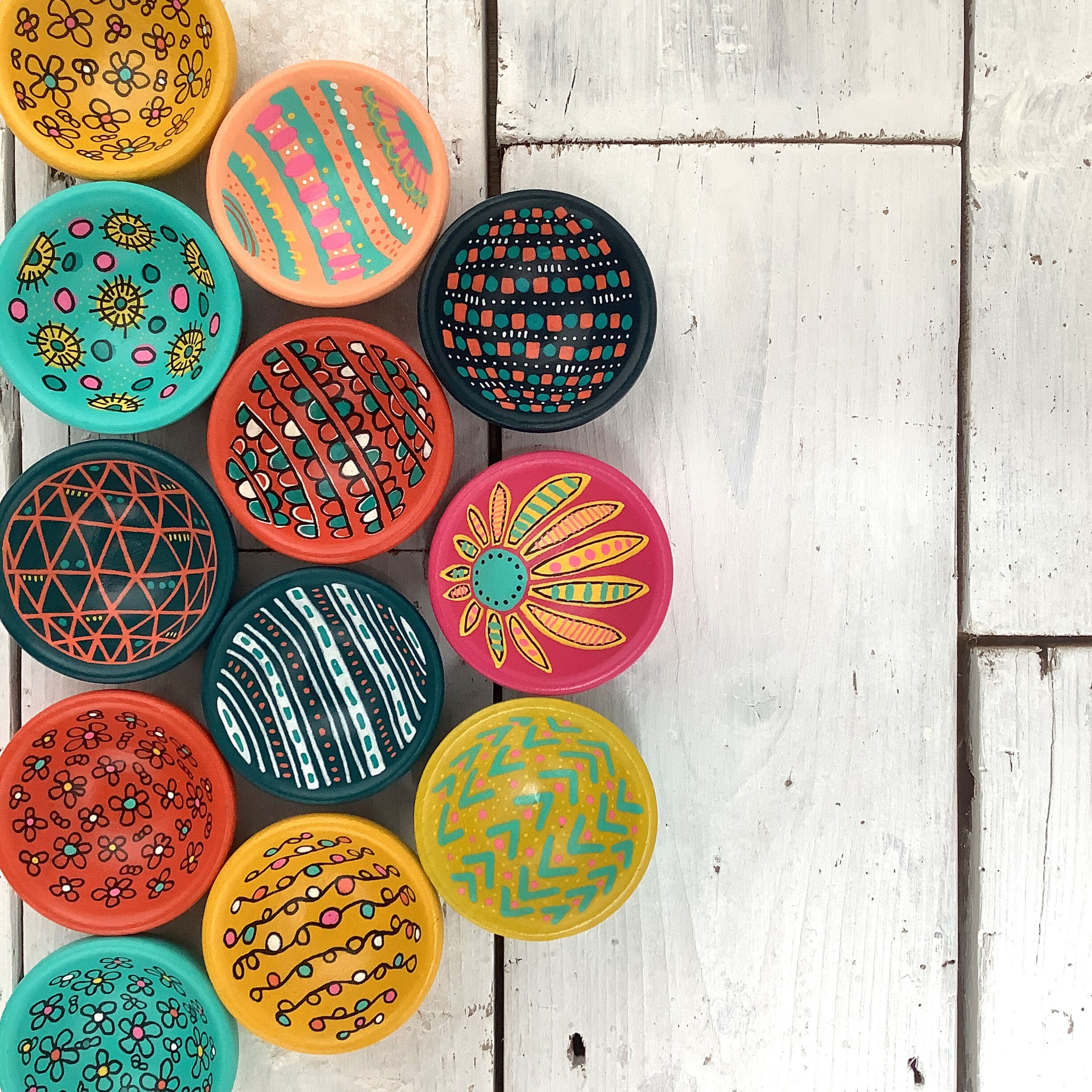 Mini Wooden Trinket Bowl Hand decorated small trinket bowl | Etsy