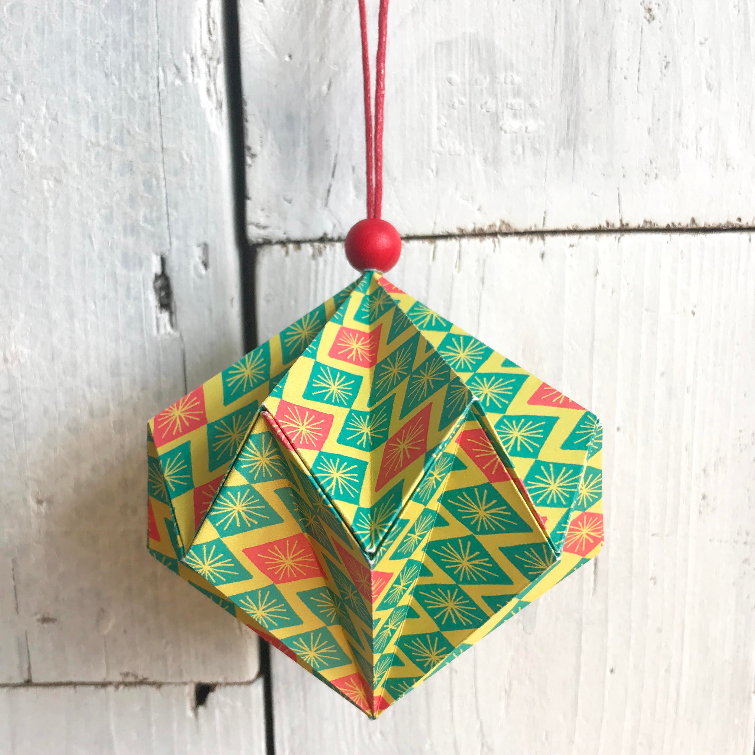 3 Origami Diamond Hanging Decorations/set of 3 Geometric - Etsy UK