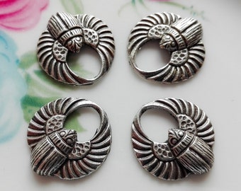 Silver scarab | Etsy