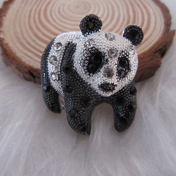 Panda Bear Brooch - Etsy