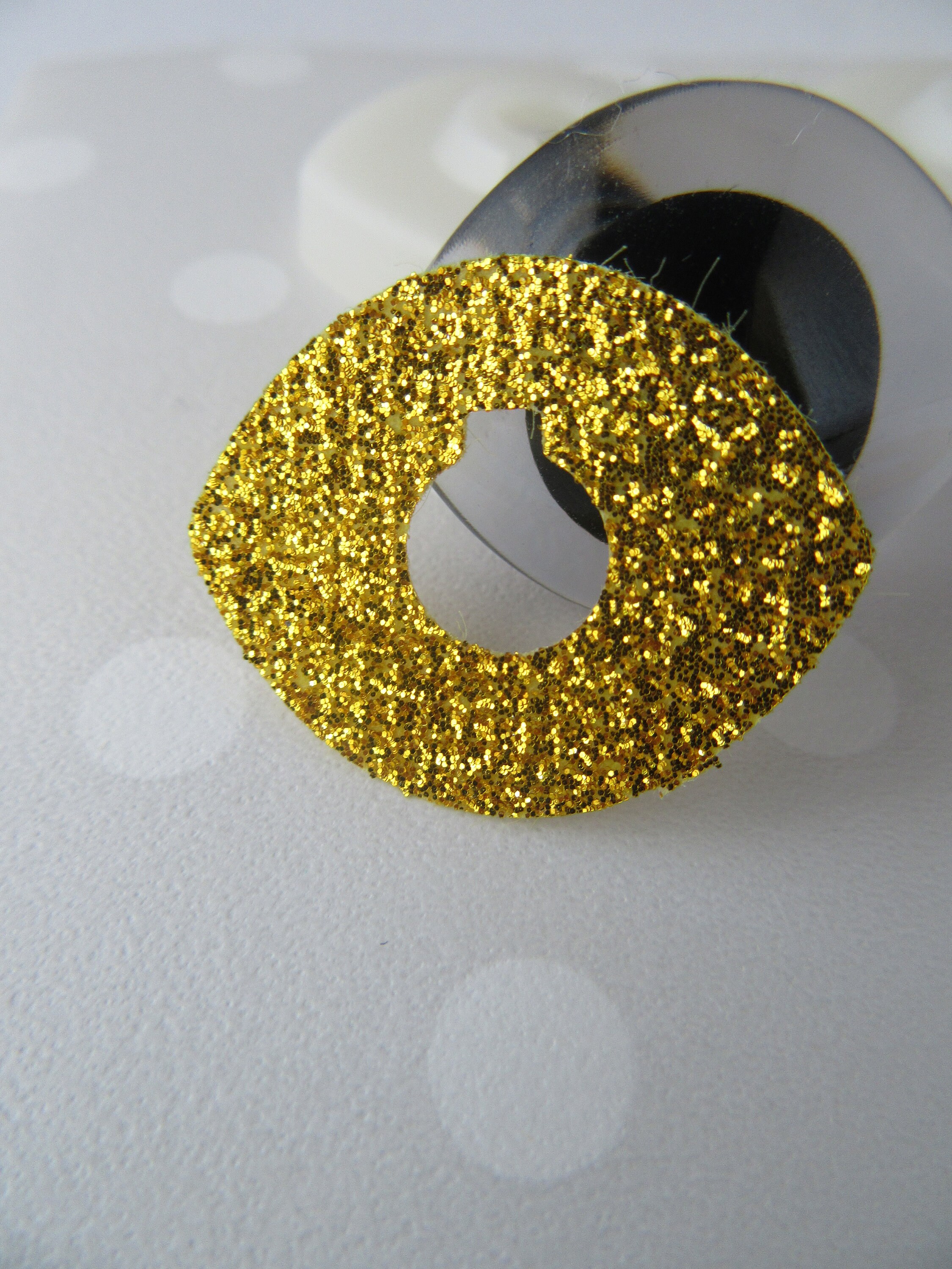 20mm Oval Shape Sparkling Gold Safety Eyes, Oval Bird Eyes, Oval Eyes ...