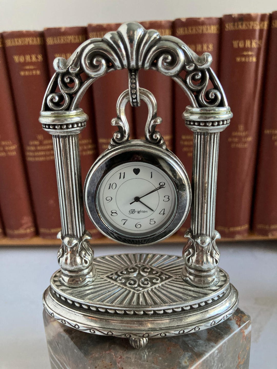 Lovely • Brighton • Desk Clock 4.75" W/base - Etsy