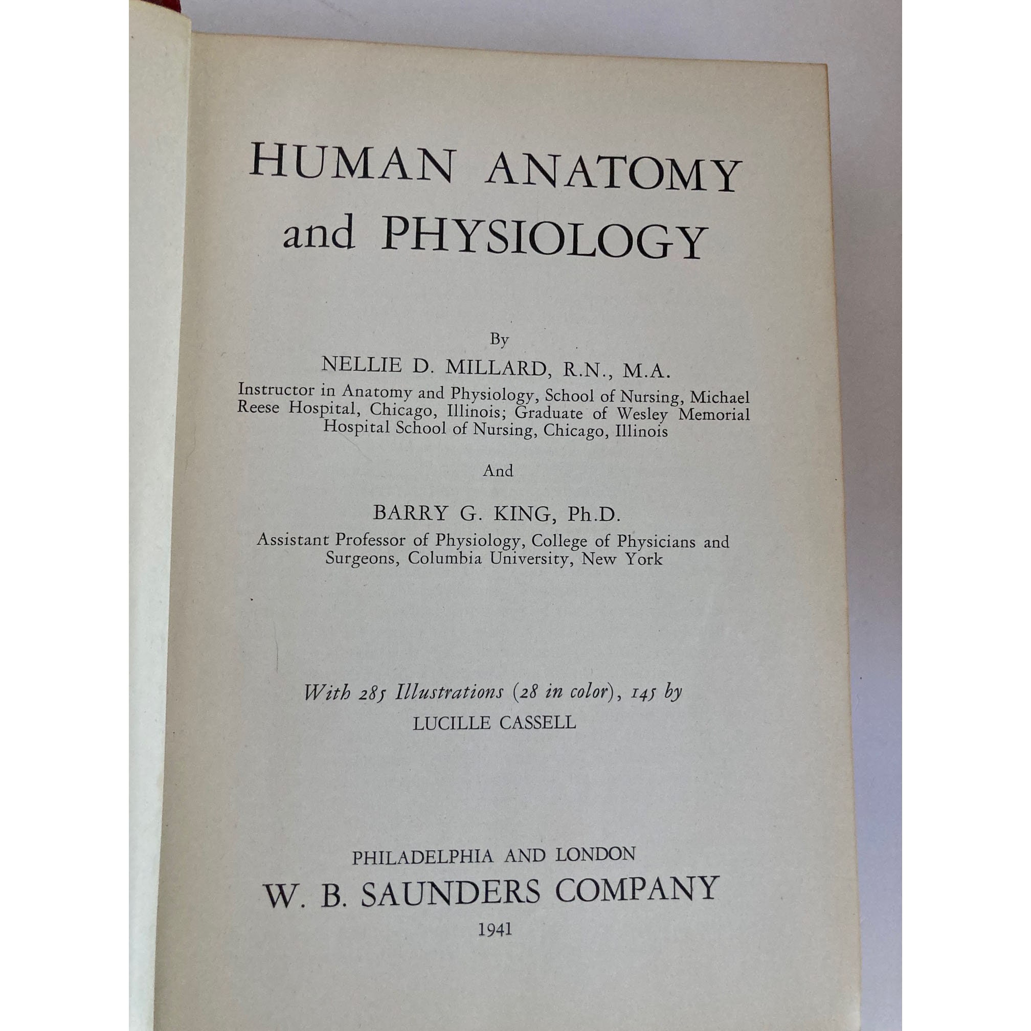 1941 Vintage First Editionhuman Anatomy and Physiologymillard & King - Etsy