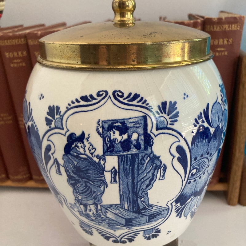 Painted Brass Delft - Etsy