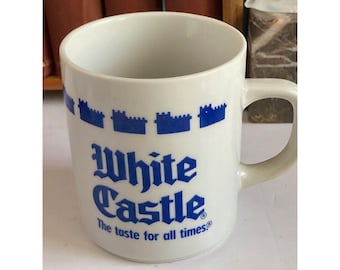 White Castle Mug Diner Mug Little Mug Advertising Mug Mini Coffee Cup ...