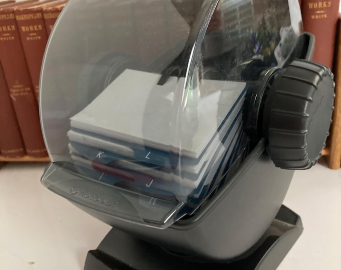 Rolodex Card File • Cards Flip and Base Spins - Etsy