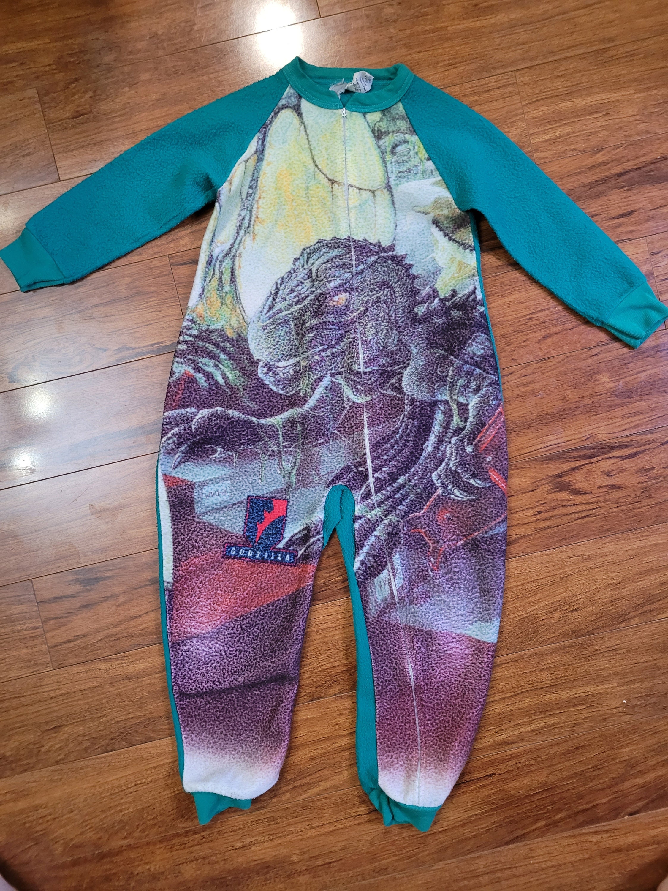 Rare Vintage Godzilla Kids Pajama Size 6 - Etsy