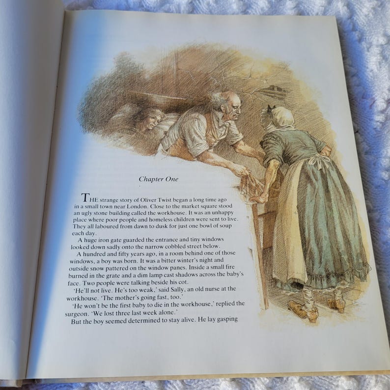 Oliver Twist by CHARLES DICKENS Illustrated by Eric KINCAID 1988 - Etsy